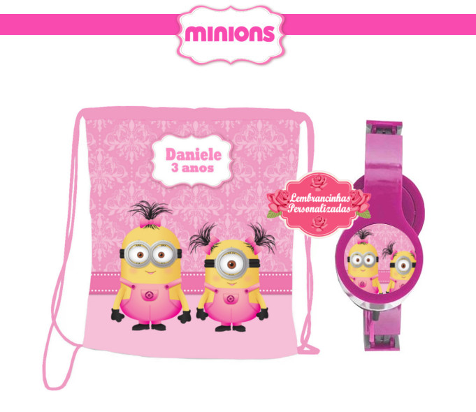 personalizado minions rosa